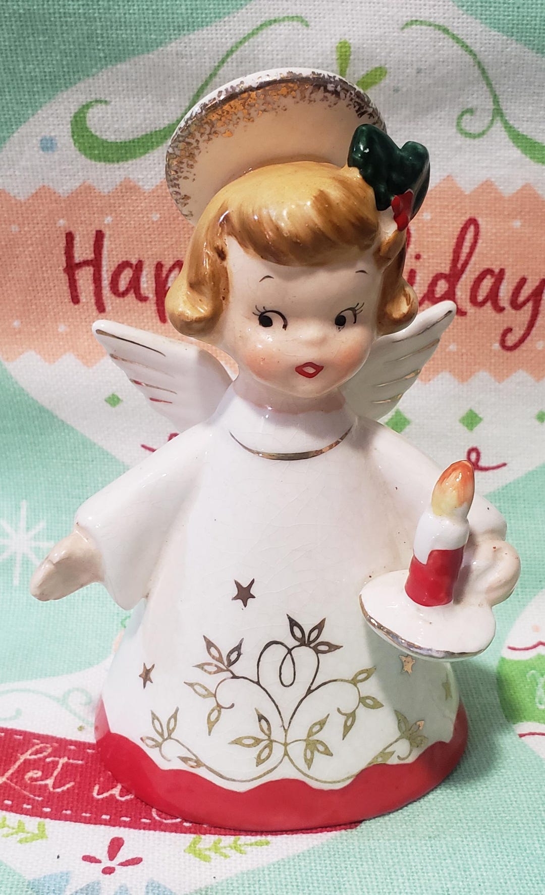 Vintage Napco Angel Bell, Vintage Napco, Vintage Christmas, Napco Angel ...
