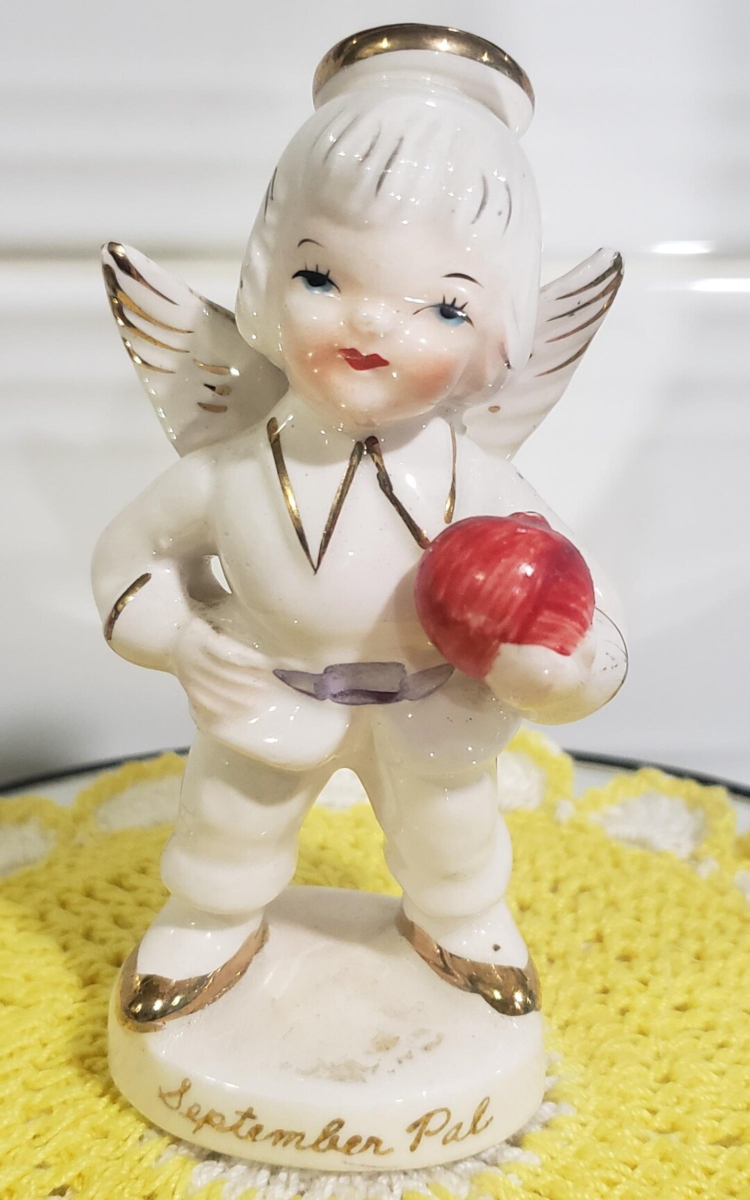 Vintage Napco September Angel Pal, September Angel, Boy Angel, Back to ...