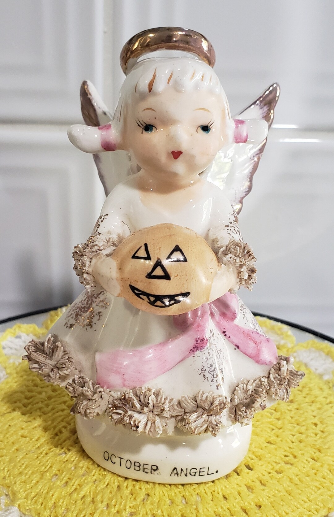 Vintage October Angel, Napco Angel, Lefton Angel, Angel of the Month ...