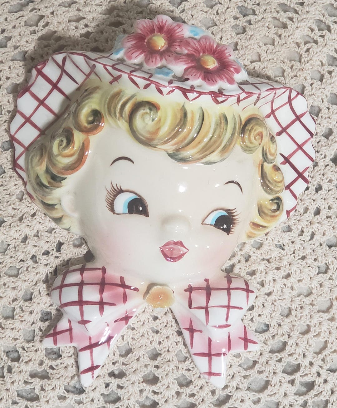 Vintage Lefton Miss Dainty Wall Pocket, Kitchen Kitchen, Miss Dainty ...