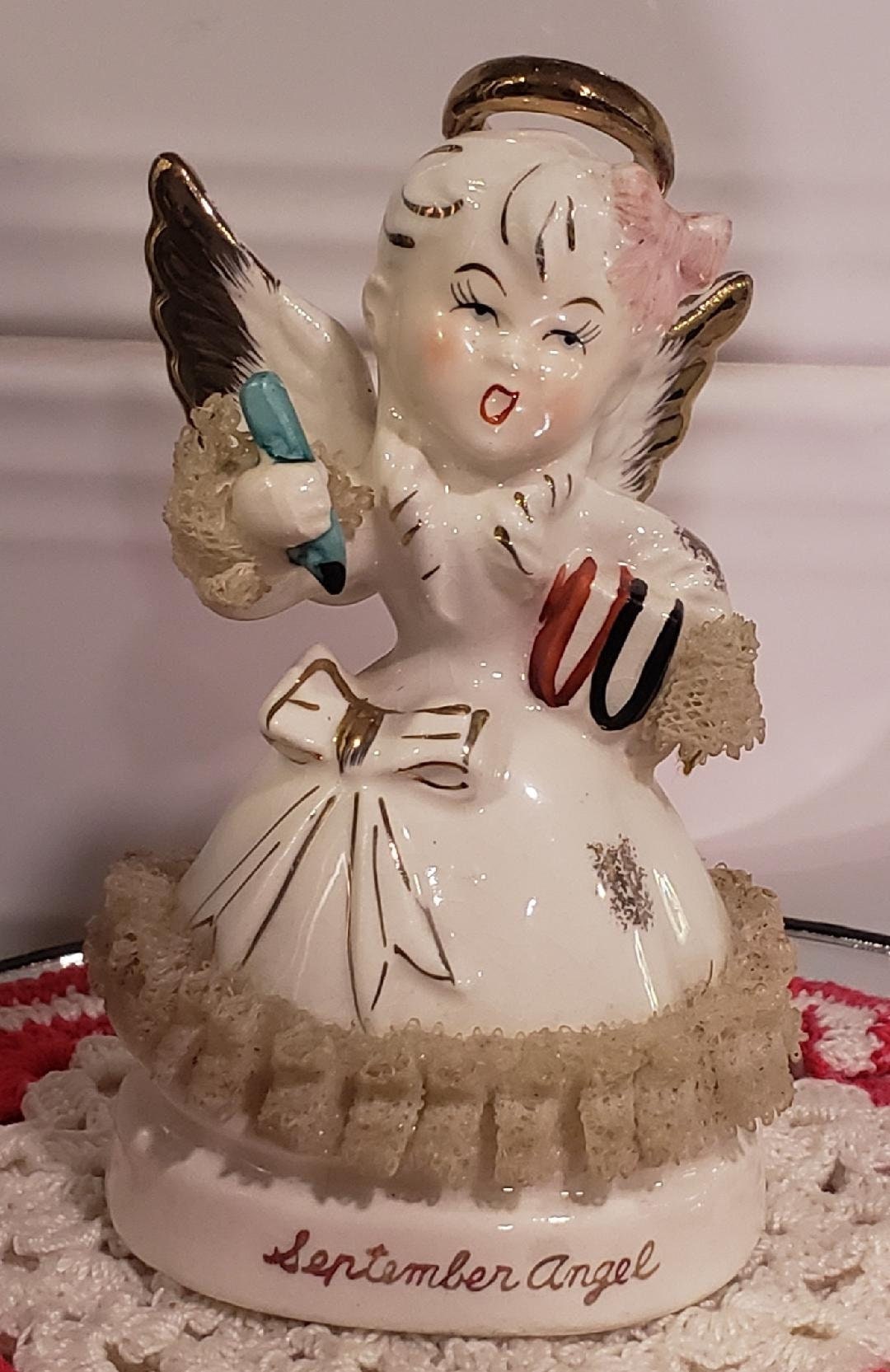 Vintage Artmark September Angel, Birthday Angel, Angel of the Month ...