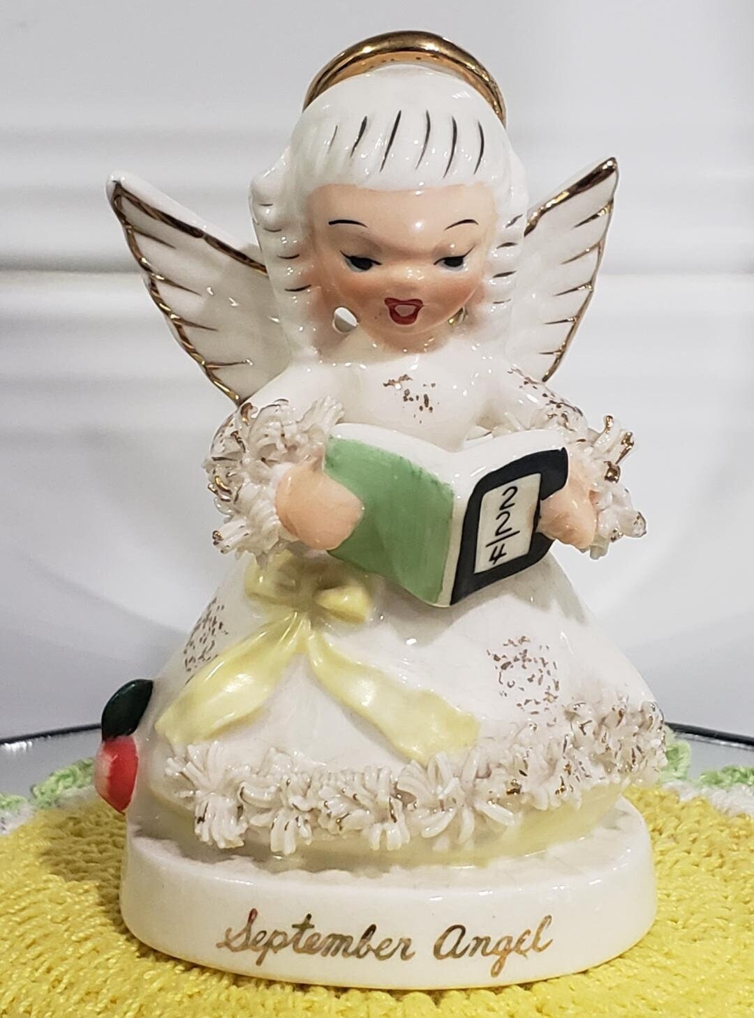 Vintage Napco September Angel, September Birthday, Back to School ...