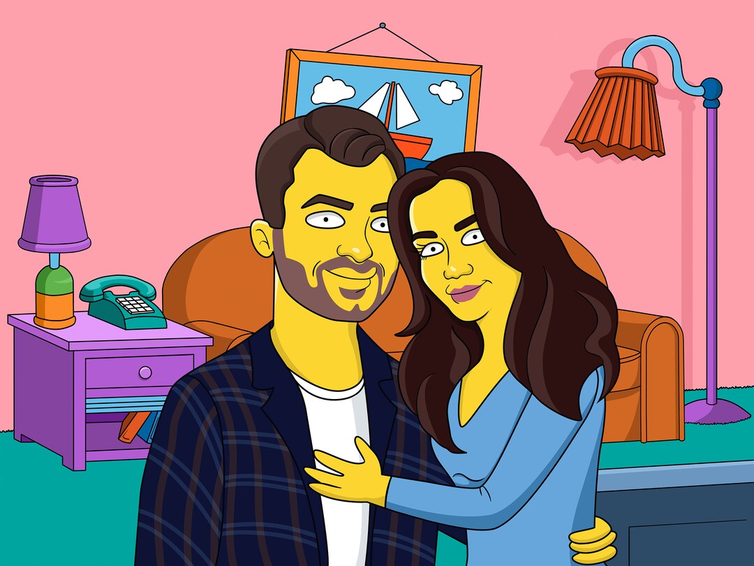 Custom Cartoon Portrait Yellow Character Portrait of a - Etsy