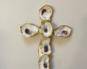 Oyster Shell Cross | Etsy