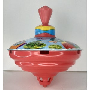 Spinning Top Lorenz Bolz Ducks in Water Tin Litho Mid Century Modern ...