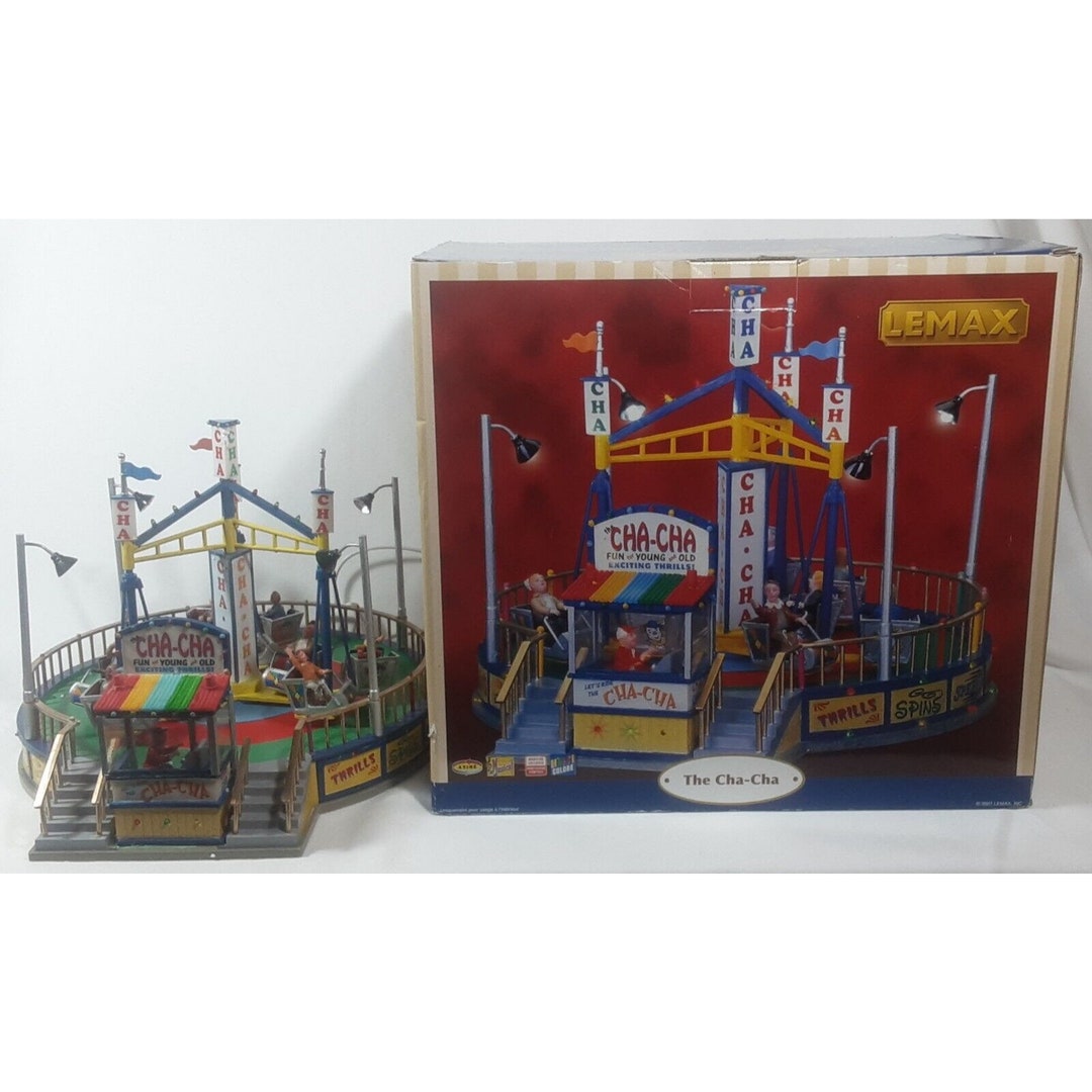 Lemax the Cha-cha Carnival Ride Sound and Light With the - Etsy