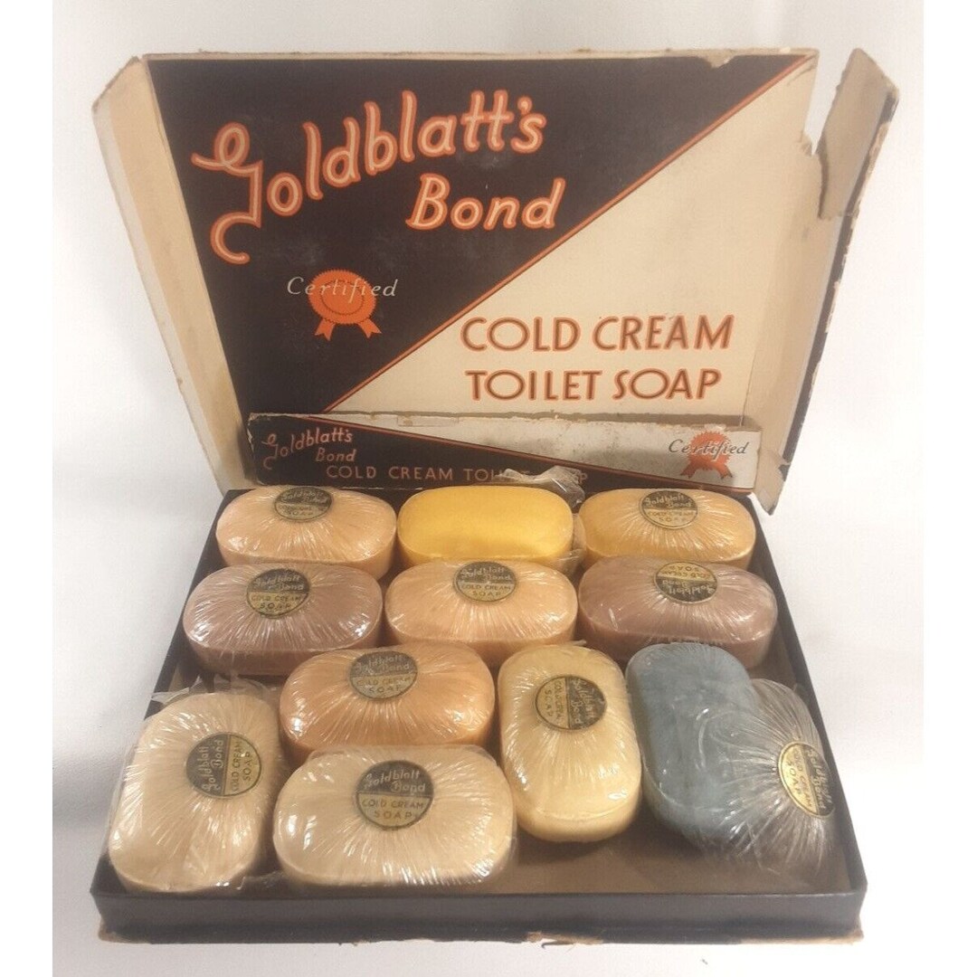 New Old Stock Goldblatt's Bond Cold Cream Soap Set & Box - Etsy