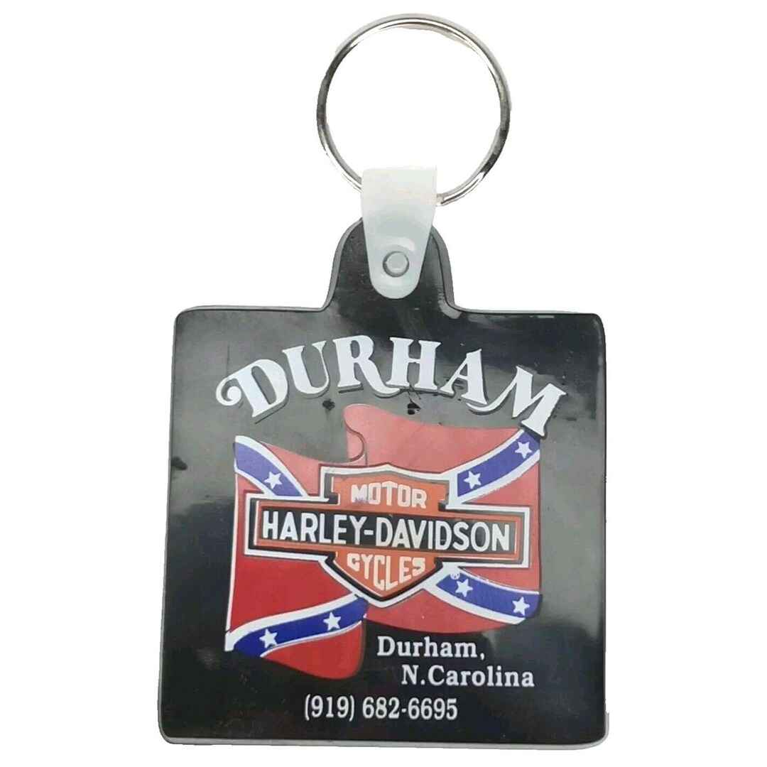 Vintage Key Chain Harley Davidson Motorcycles Durham North Carolina - Etsy