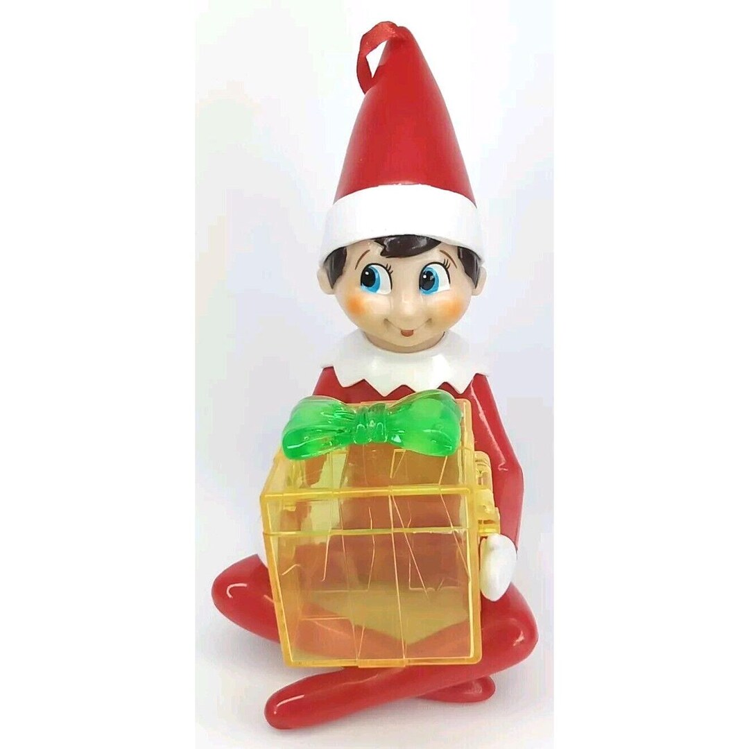 Christmas Ornament Red Plastic Elf Candy Holder 1990s Holiday Decor - Etsy