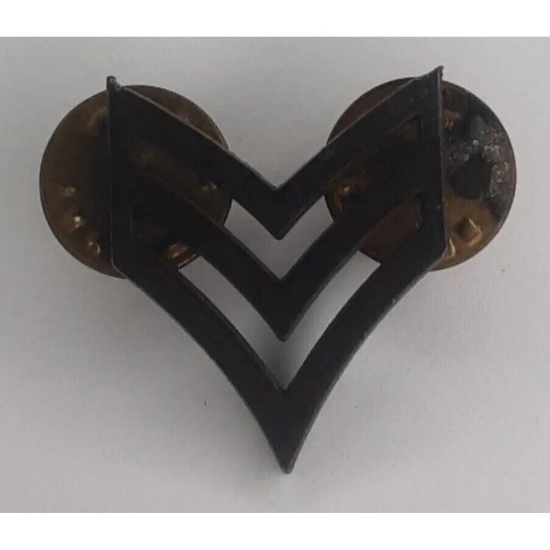 United States Army E5 Sergeant Military Rank Insignia Black Metal Pin ...