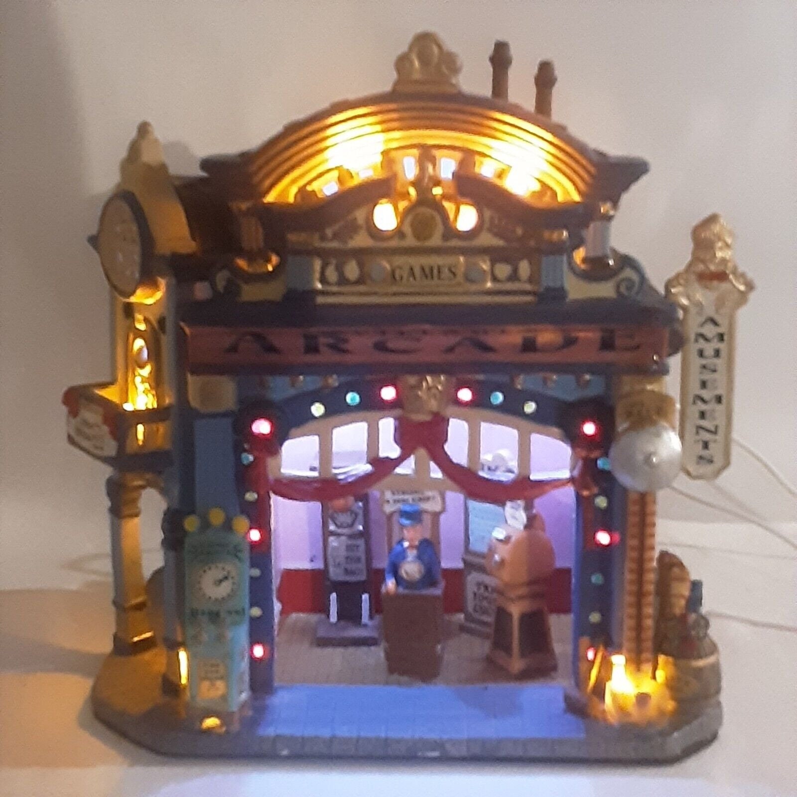 Lemax the Village Arcade Lighted Building Carnival With the - Etsy