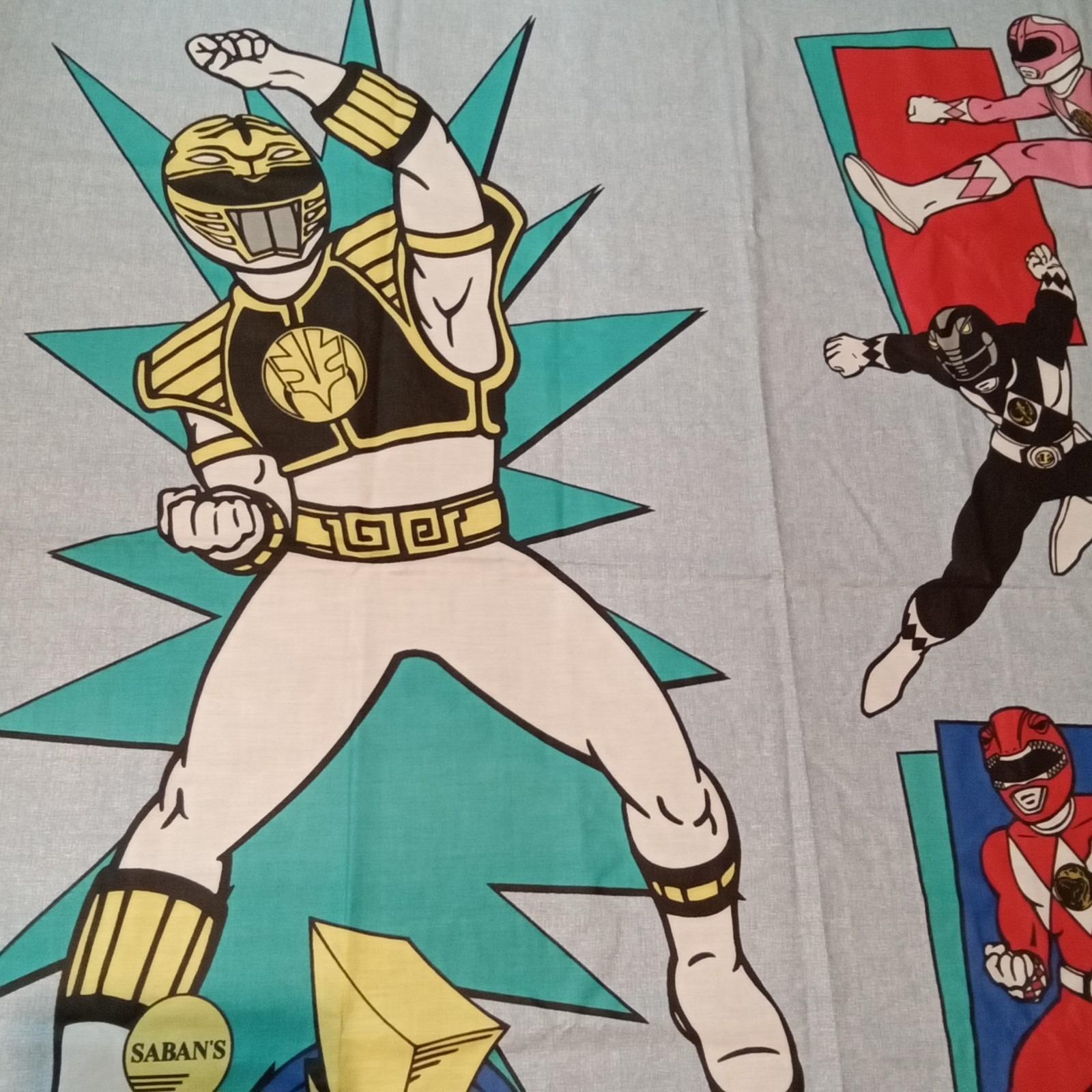 Vintage Power Rangers Fabric Sheet: 1995 Saban Springs Industries - Etsy