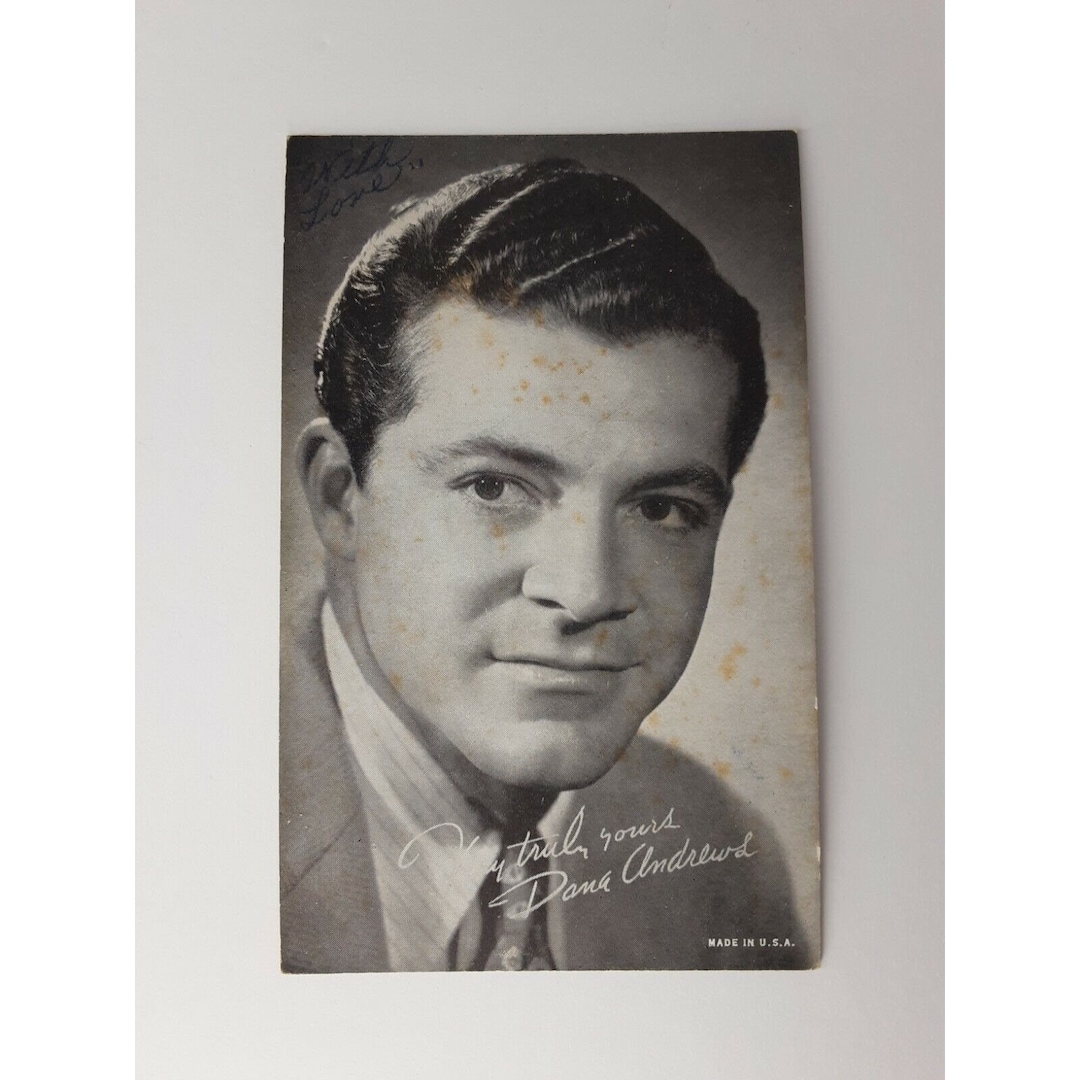 Dane Andrews Actor Lithograph Photograph Headshot 1950s Hollywood - Etsy