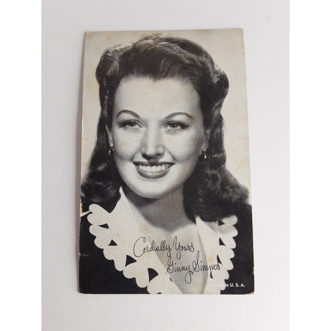 Ginny Simms Actress Lithograph Photograph Headshot 1940s Hollywood - Etsy