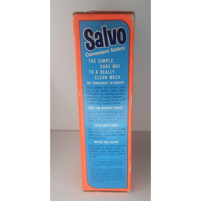 Advertisement Salvo Laundry Soap Tablets New Old Stock - Etsy