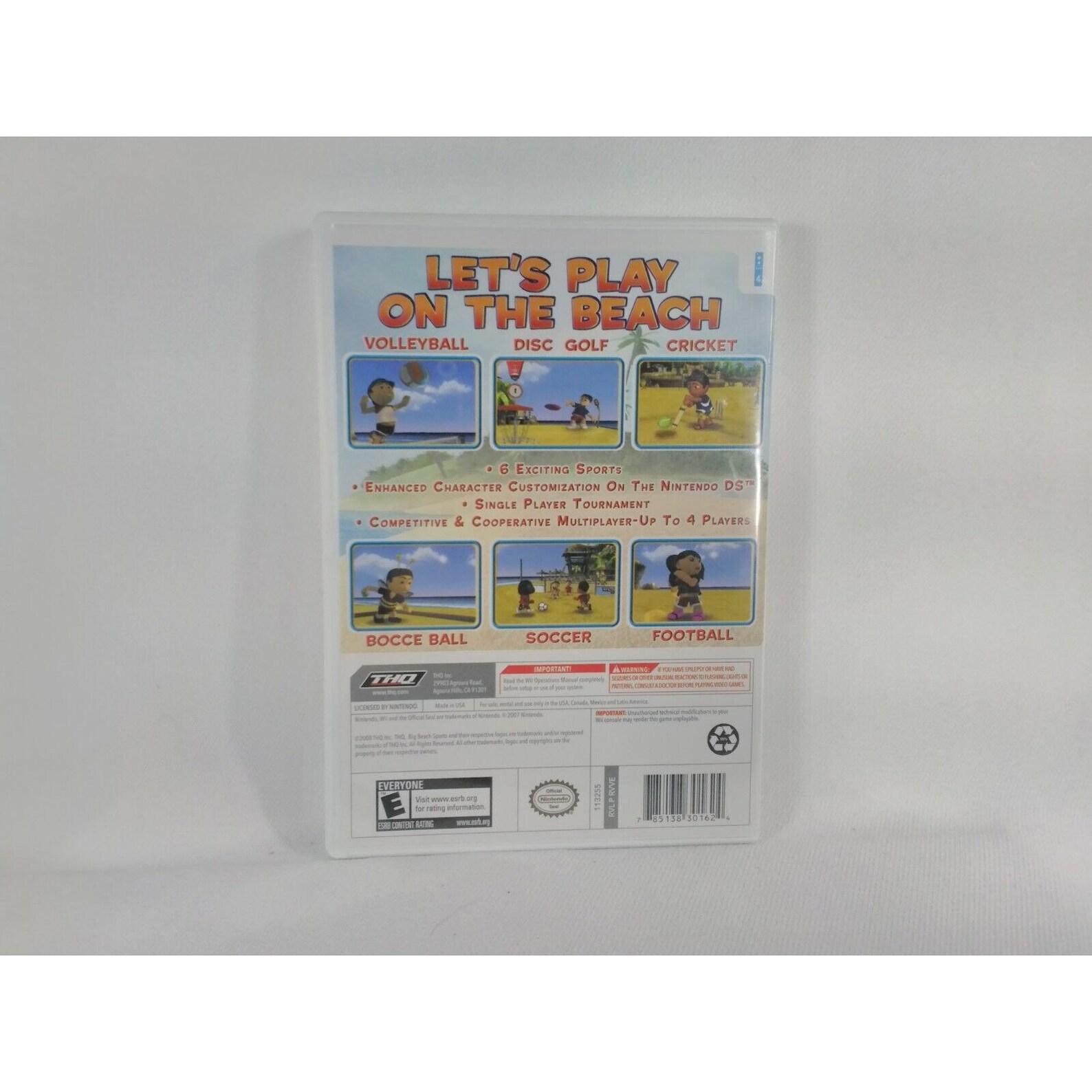 Nintendo Wii Big Beach Sports Water Sports Jillian 2011 Vintage Video ...