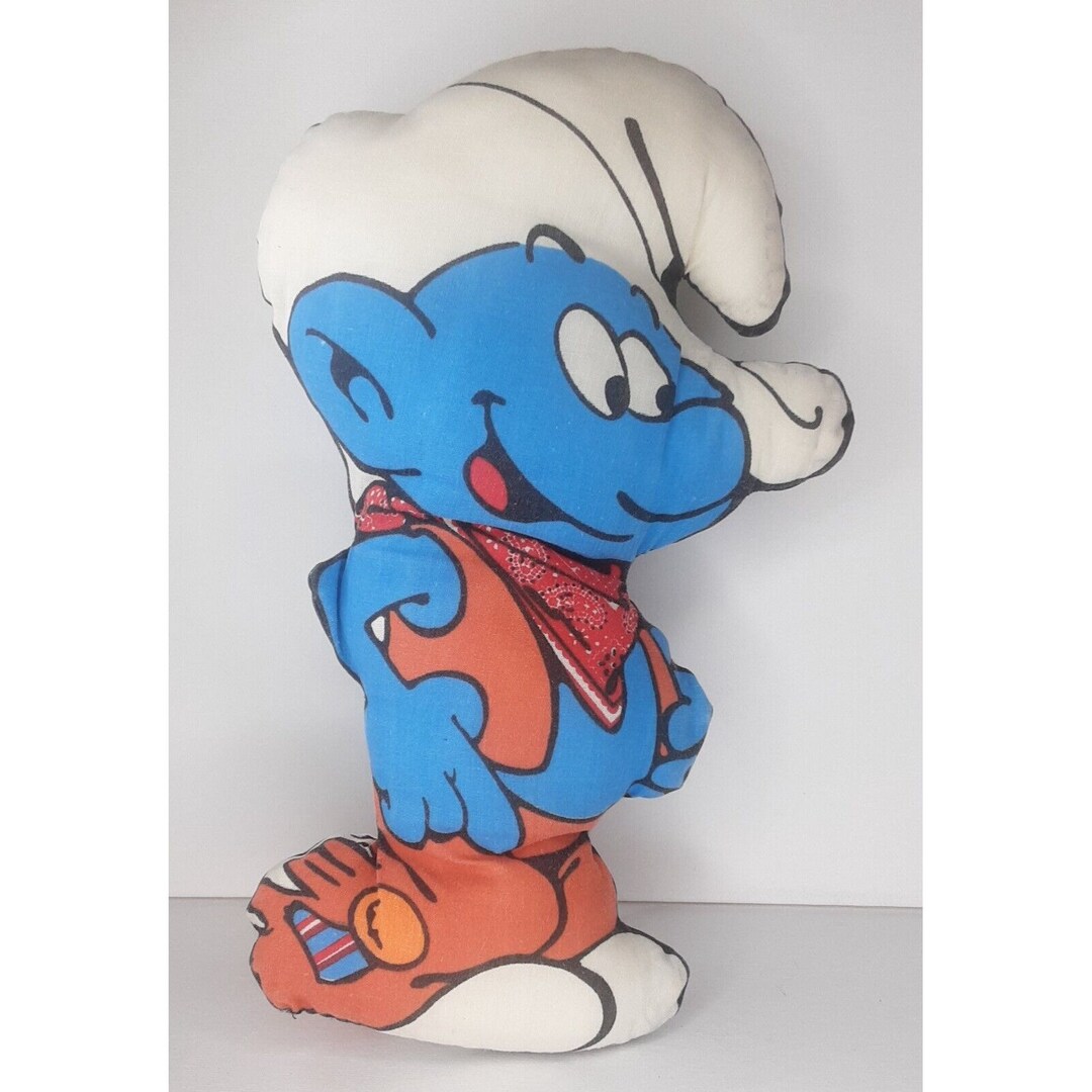 The Smurfs Peyo SEPP Vintage Cowboy Smurf Pillow - Etsy