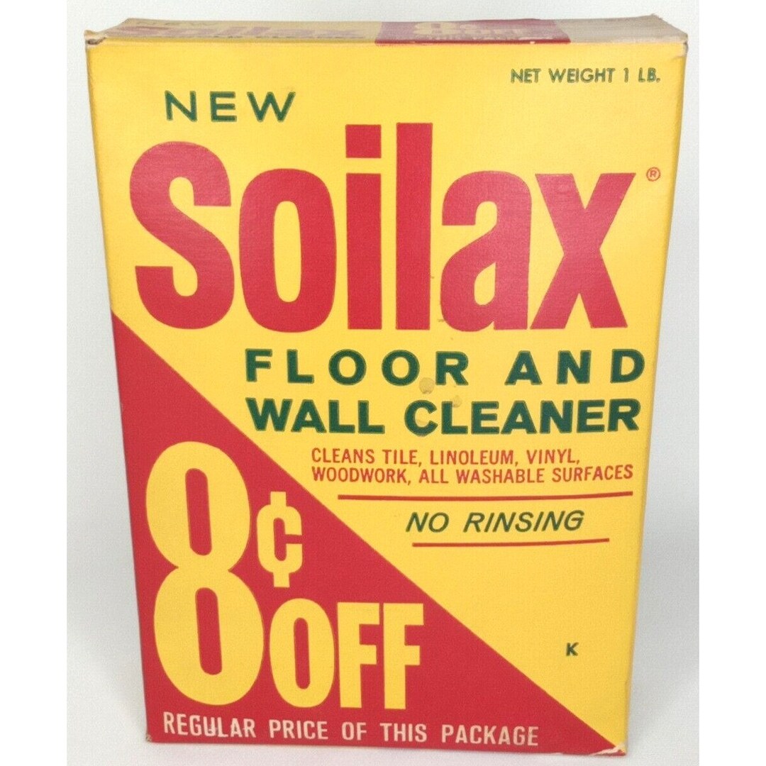 Soilax Floor and Wall Cleaner Sealed 1940s Old Stock Advertisement - Etsy