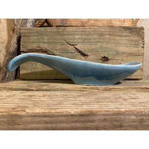 Dryden Pottery Blue Drip Handled Spoon Rest Vintage Kitchen Decor - Etsy