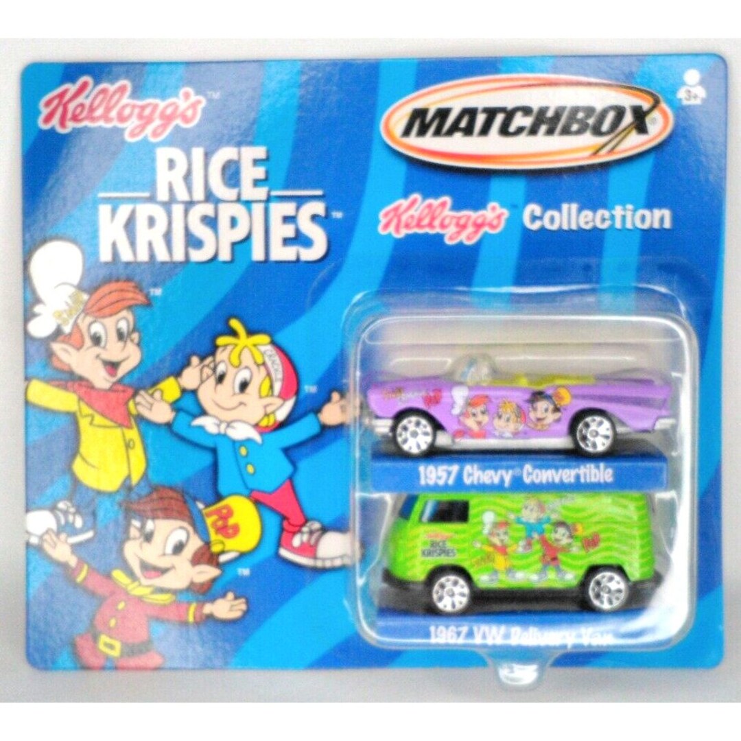 Matchbox 2001 Kellogg's Rice Krispies 1957 Chevy & 1067 VW Die-cast Toy ...
