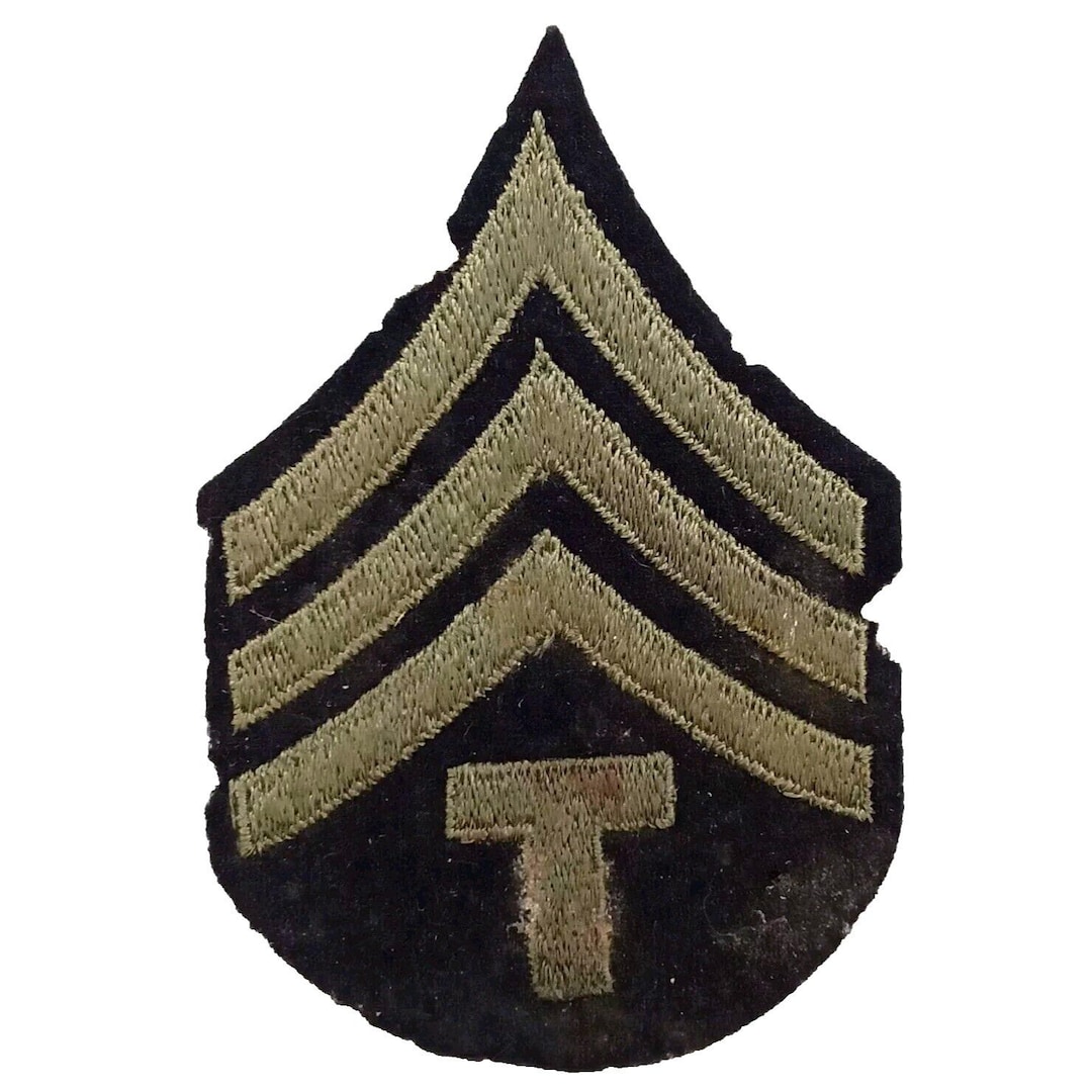 WWII Korean War Rank Insignia Patch US Army Air Force Technician 4th ...