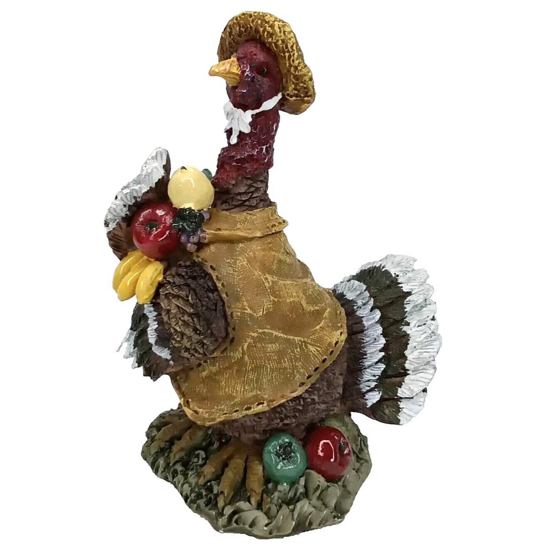 Thanksgiving Anthropomorphic Turkey Figurine 1990s Fall Holiday Decor ...
