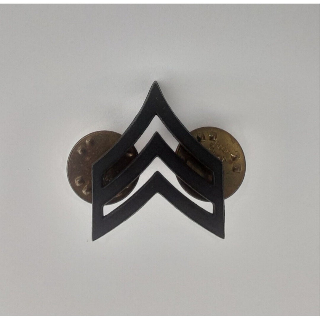 United States Army E5 Sergeant Military Rank Insignia Black - Etsy