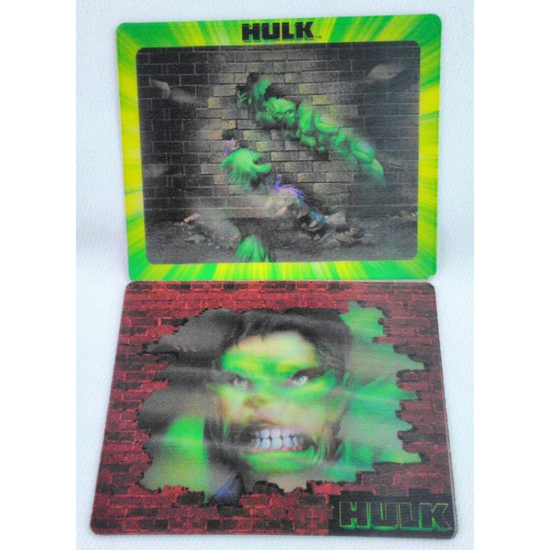 Incredible Hulk Lenticular Trading Cards Set of 2 Movie Memorabilia - Etsy