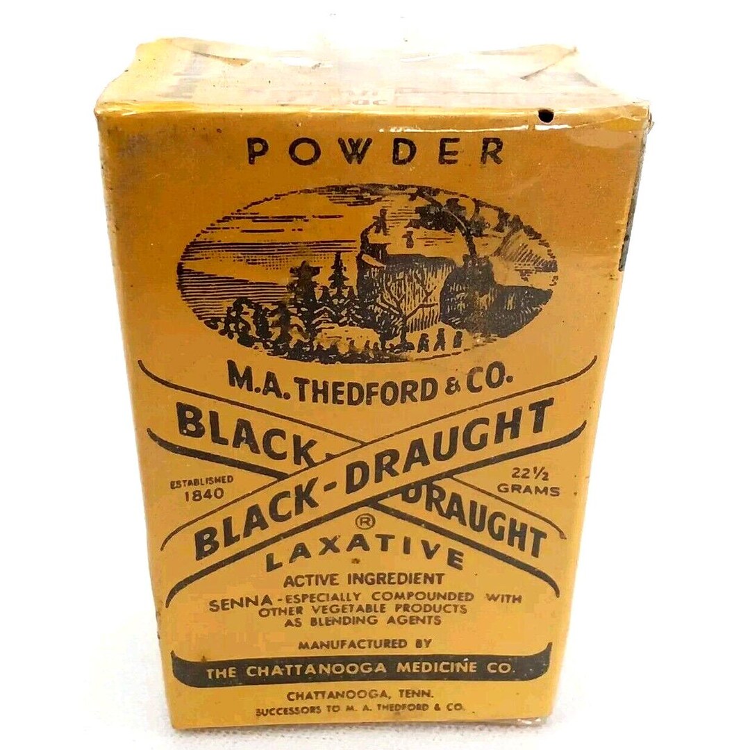 Jazz Age Laxative Black Draught Sealed in Its Original Box 1920s Old ...