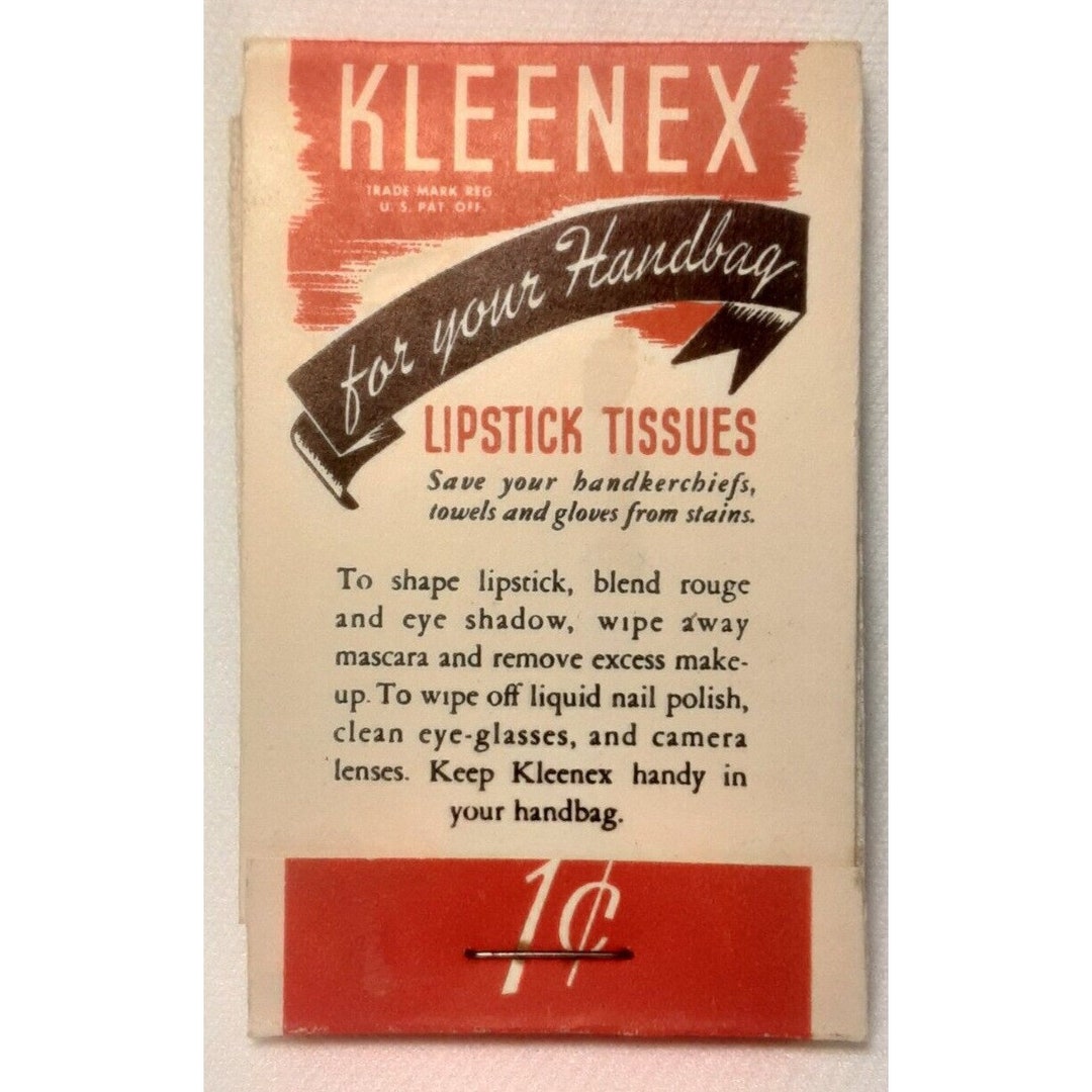Old Stock Advertisement Kleenex Lipstick Tissues Curtiss Corn Muffin ...