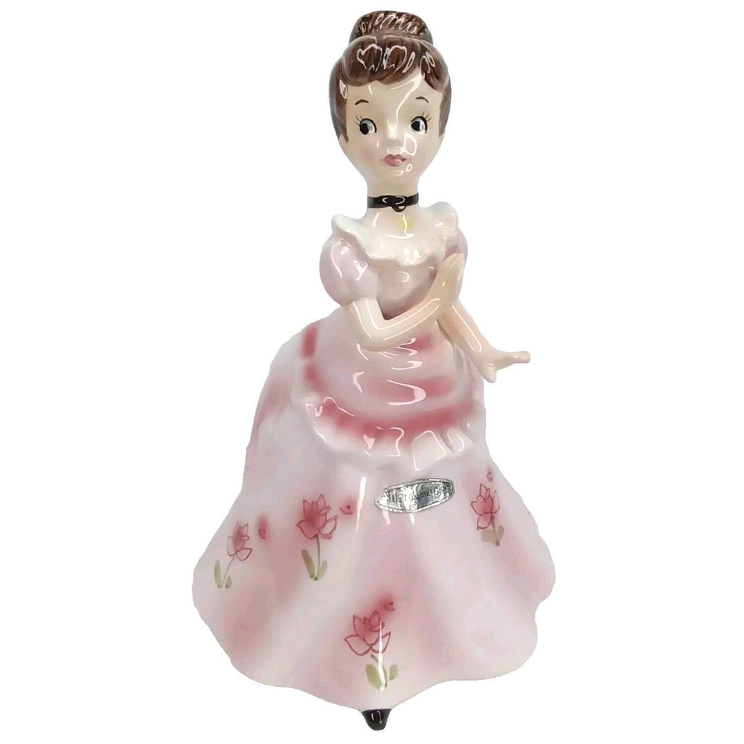 Enesco Planter the Rosebud Girl With the Original Sticker 1950s Home ...