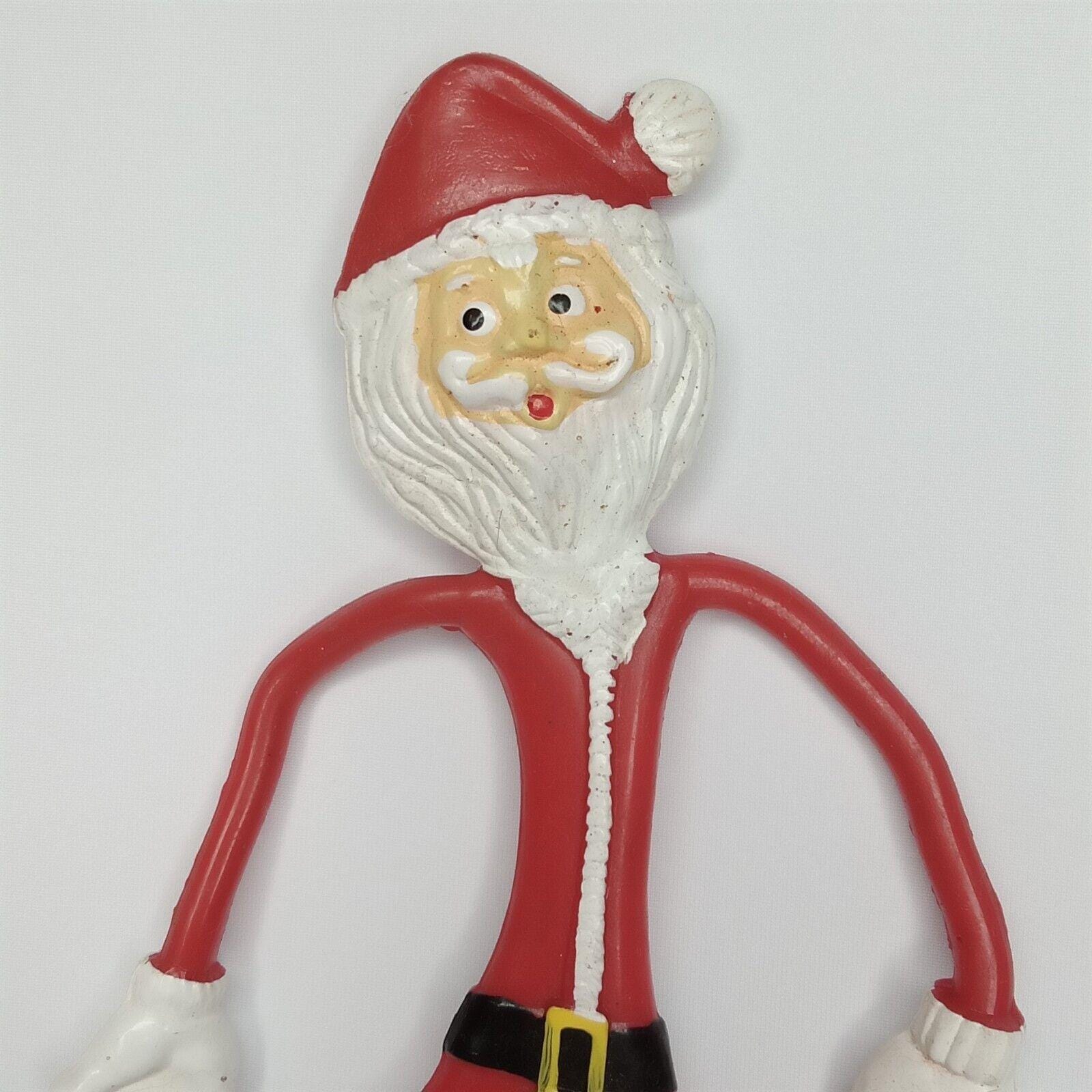 Christmas Santa Claus Bendable Rubber 1990s Holiday Decor - Etsy