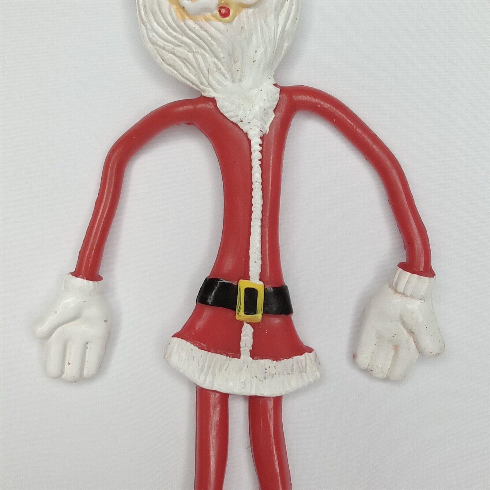 Christmas Santa Claus Bendable Rubber 1990s Holiday Decor - Etsy