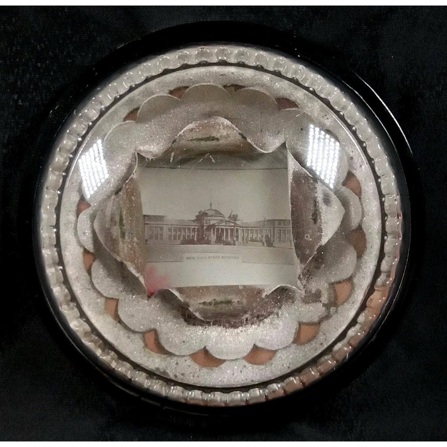 Antique Glass Paperweight: 1904 NY State Building Photograph - Etsy