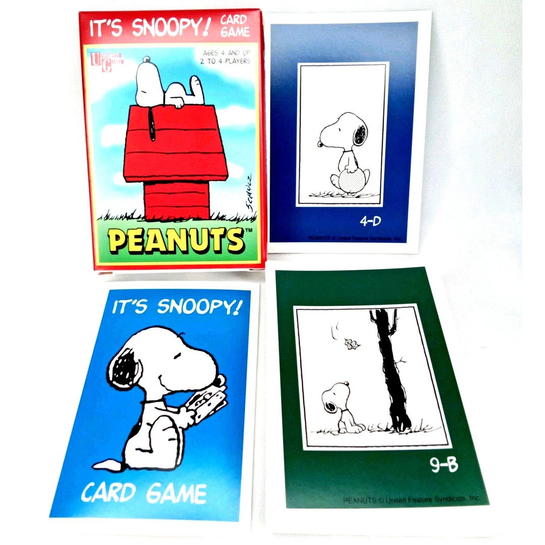 Vintage Card Game the Peanuts Gang It's Snoopy University Games Corp ...