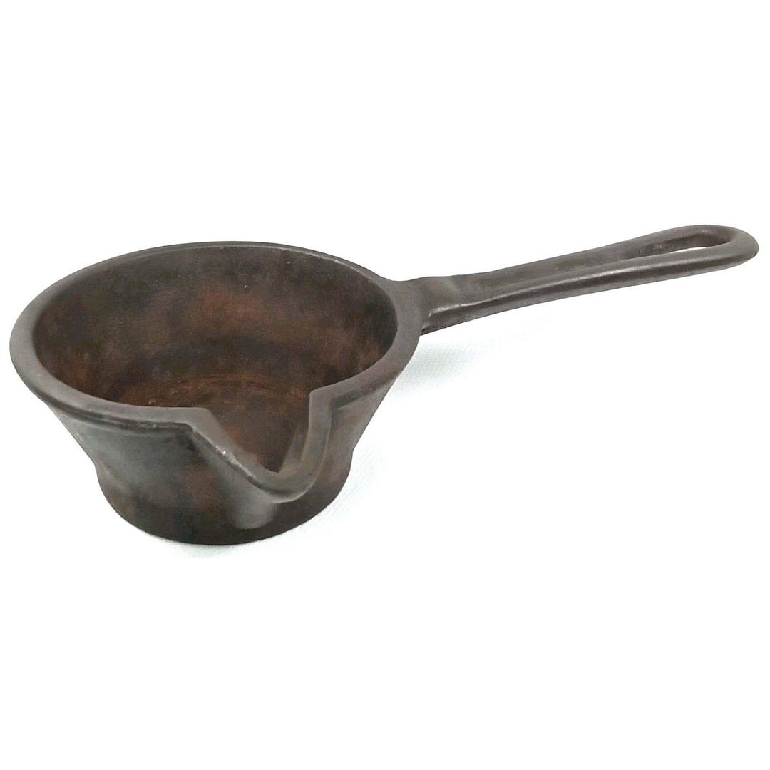 Antique Cast Iron Crucible Melting Pot One Spout 1920s *free Shipping ...
