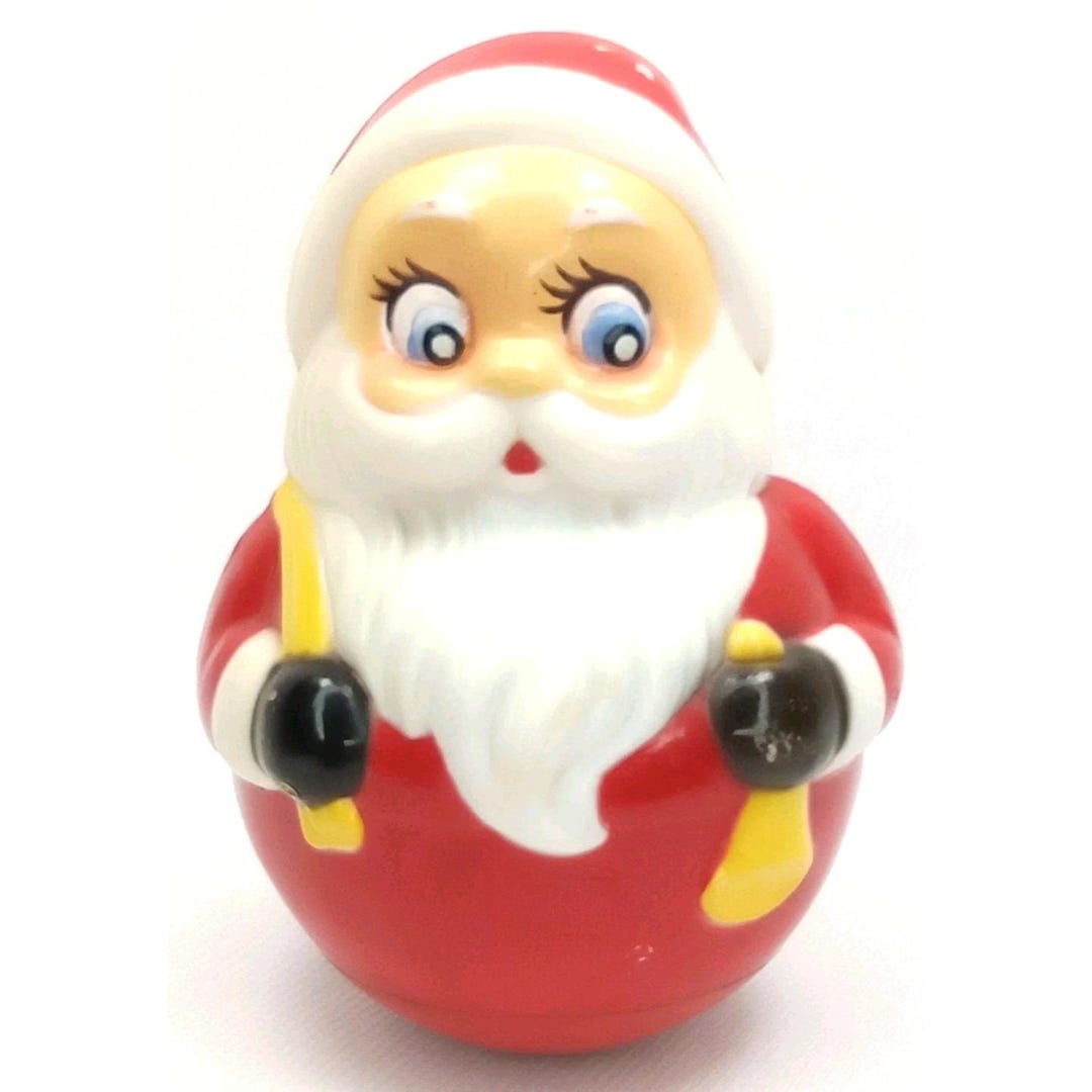 MCM Roly Poly Santa Claus: 1950s Kiddie Products USA - Etsy