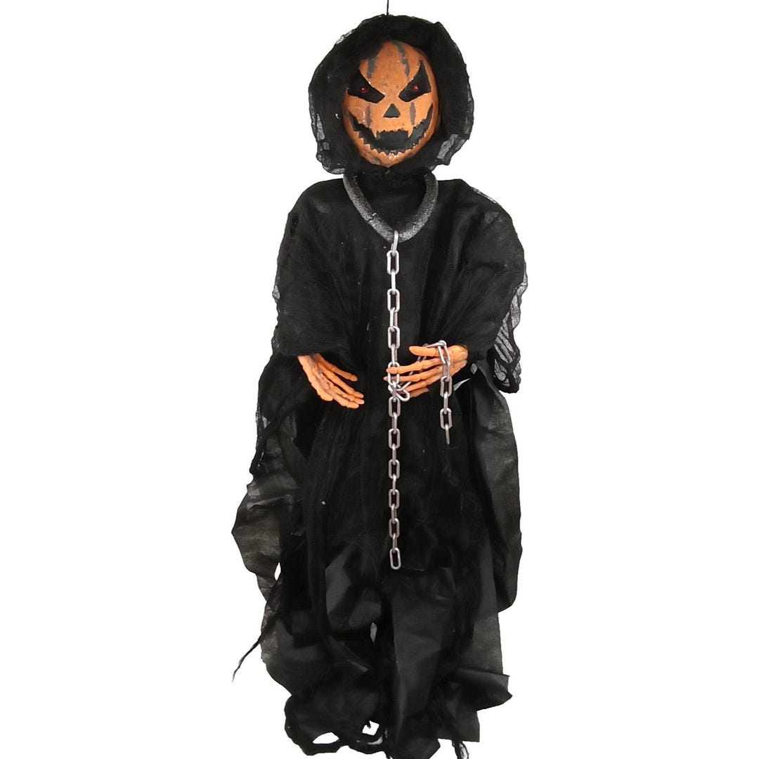 Vintage Halloween Large Hanging Luminary Stingy Jack O' Lantern Fun ...