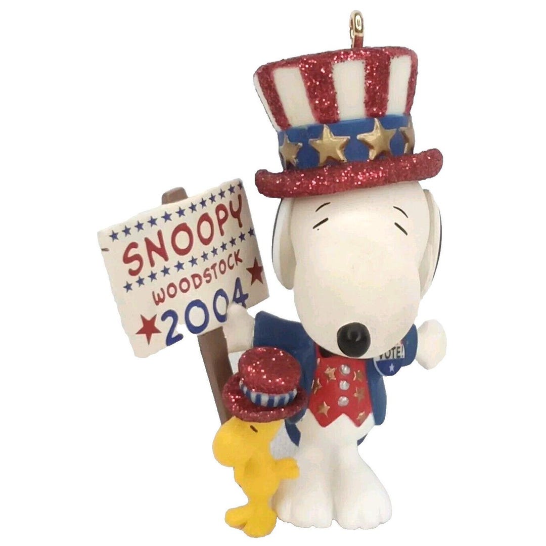 Vintage Christmas Ornament Peanuts Gang Snoopy the Winning Ticket ...