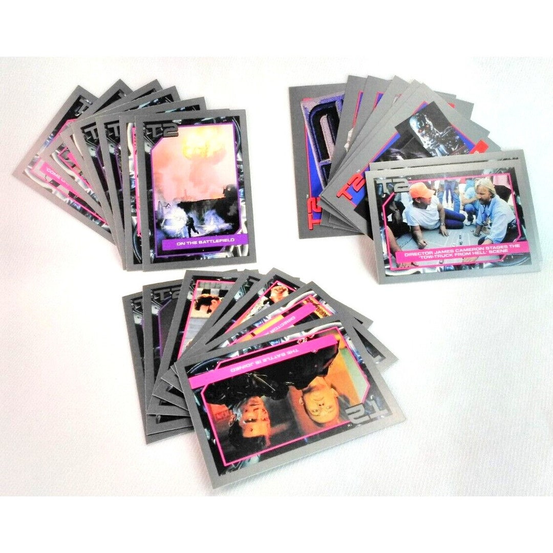 Terminator 2 Trading Cards Impel Set of 16 Vintage Movie Memorabilia - Etsy