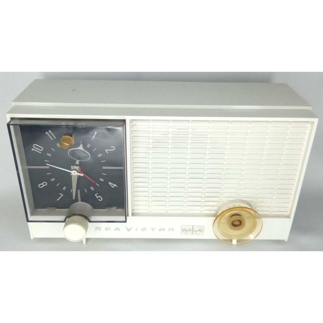 RCA Victor Timestar Clock Radio Model RHD10Y Mid Century Electronics ...
