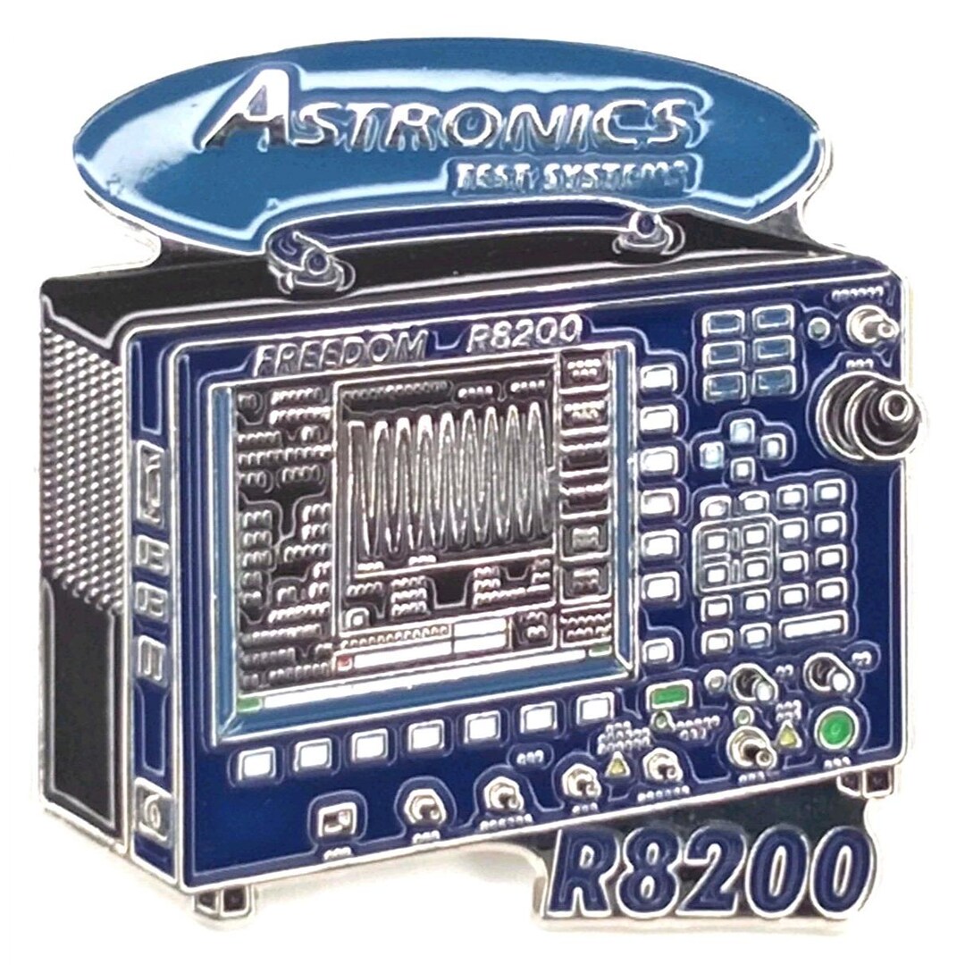 Vintage 2000s Astronics Test System R8200 Enamel Lapel Pin Pinback ...