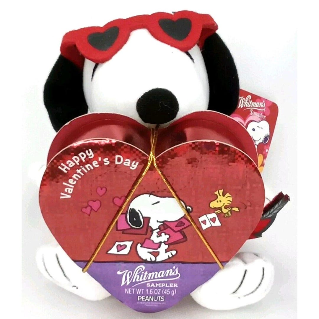 Vintage Valentine Whitman's Candy Sampler & Peanuts Snoopy Joe Cool ...