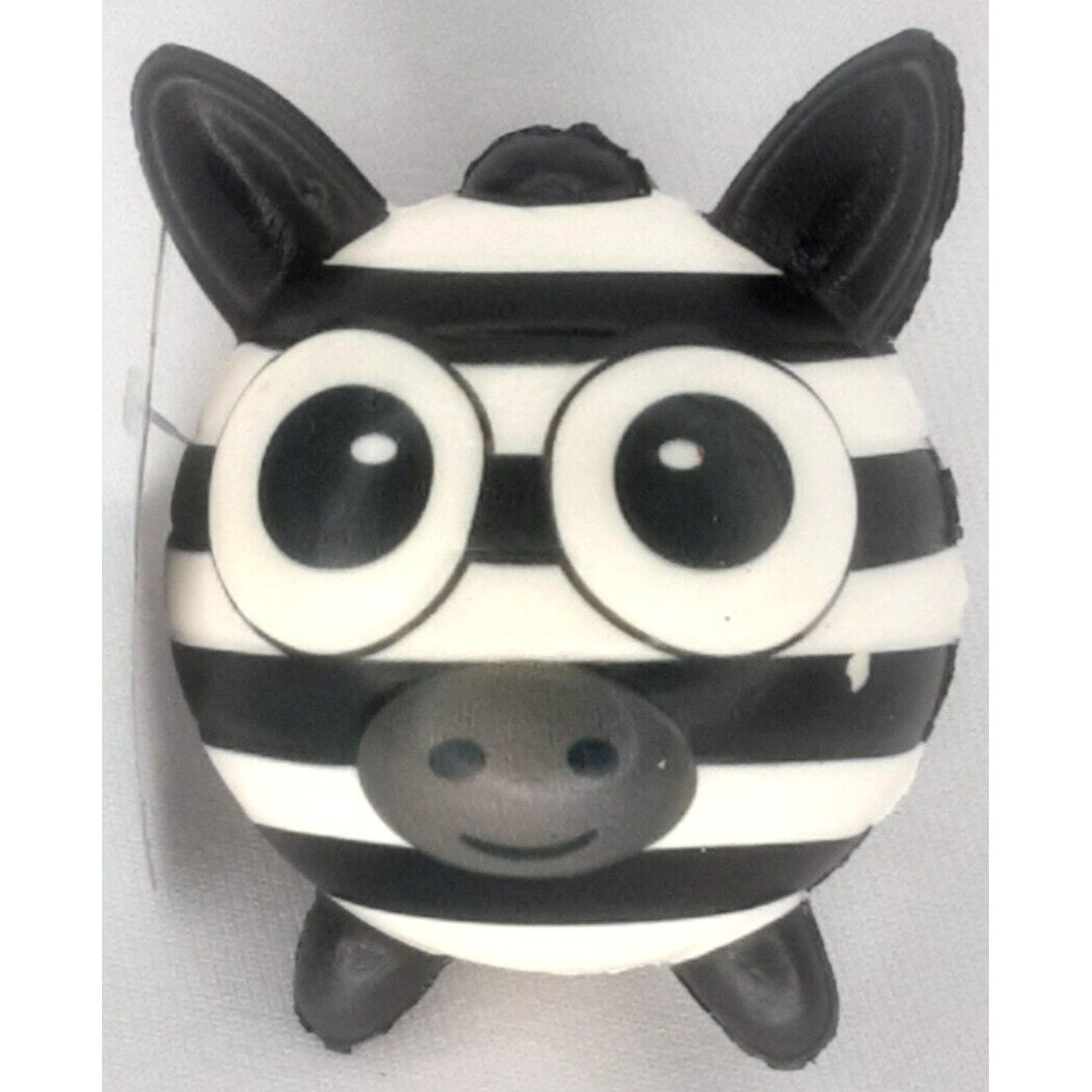 Greenbrier Squishy Toy Zebra Black White Super Soft Vintage Stress ...