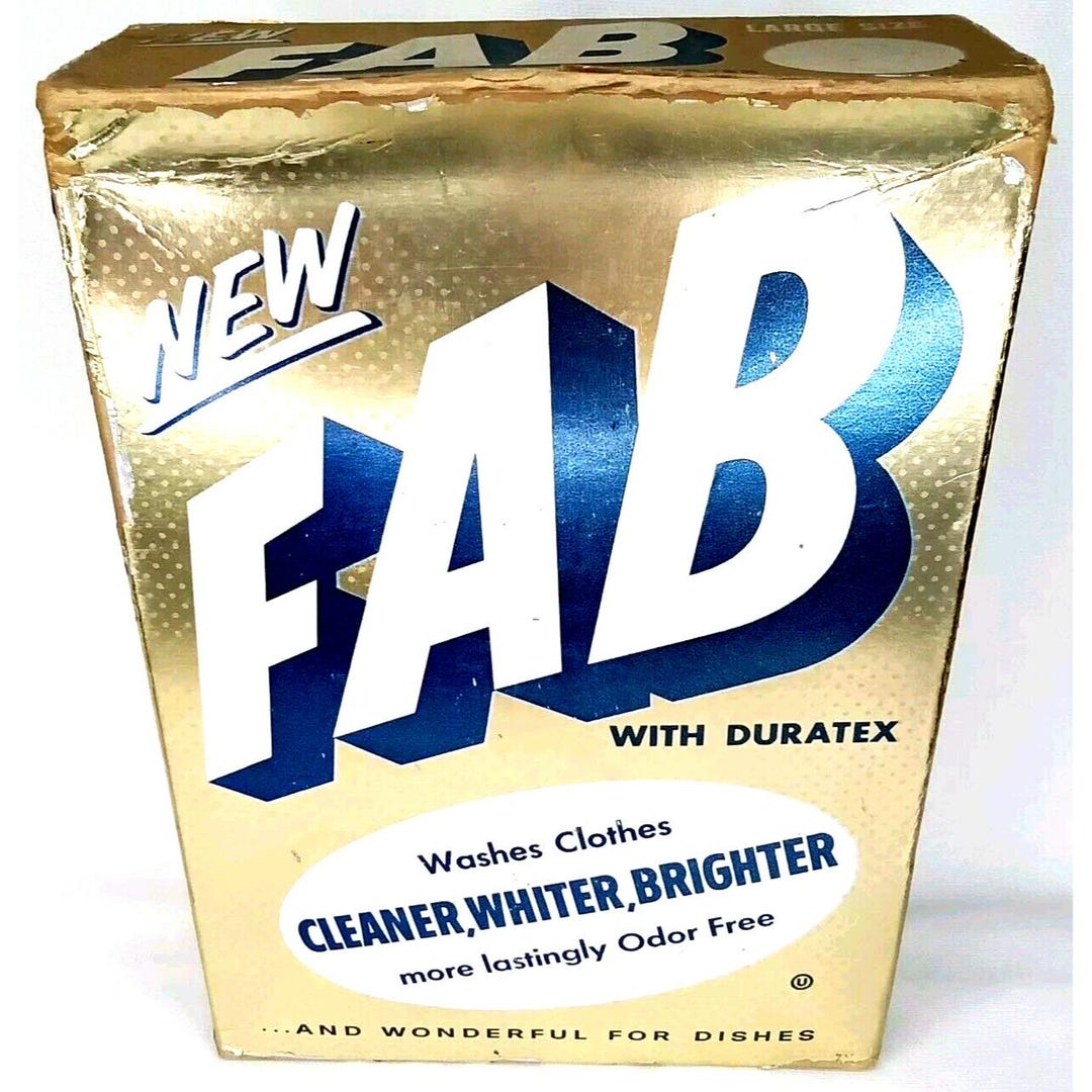 MCM Laundry Powder FAB With Duratex Colgate Palmolive Sealed 1950s Old ...