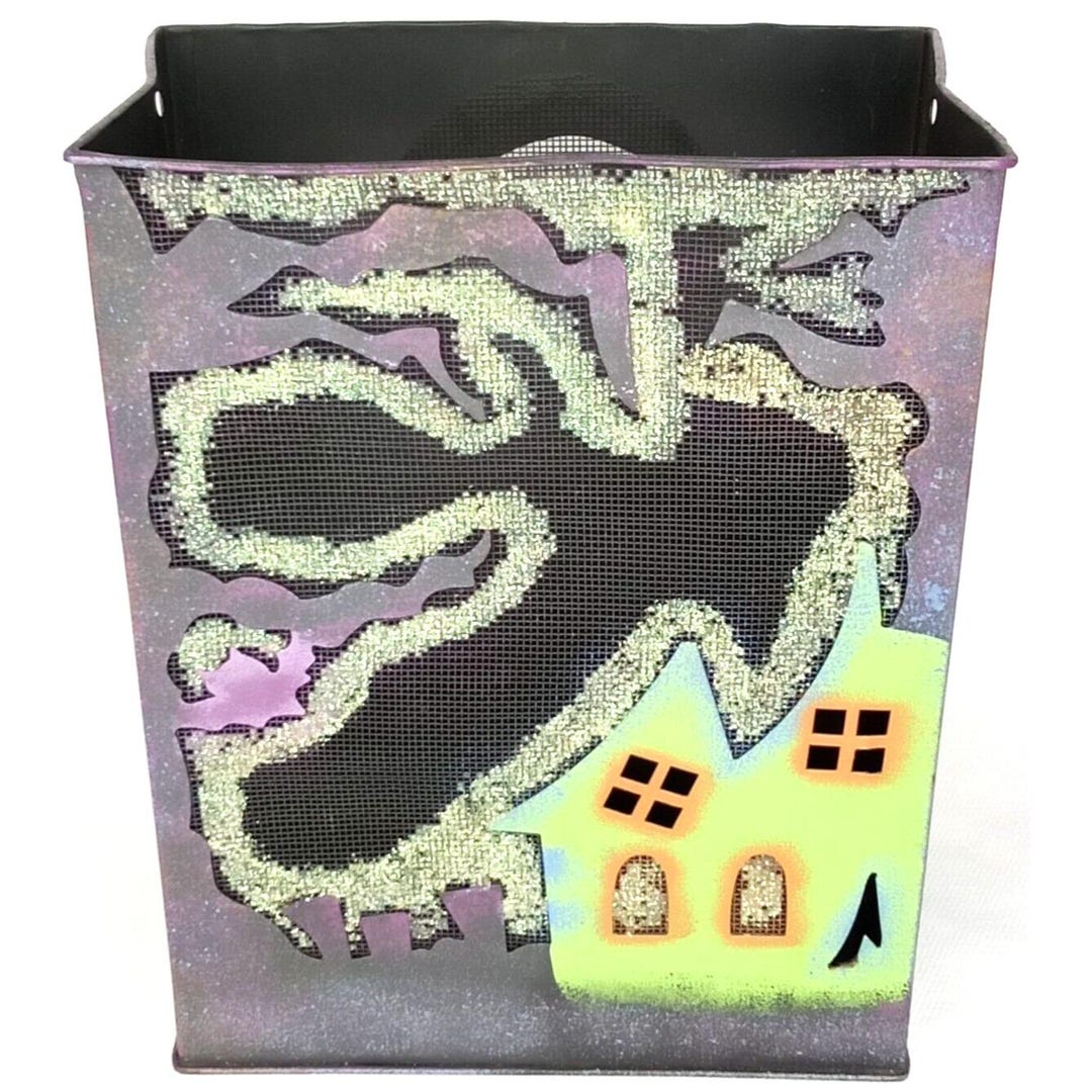 Halloween Haunted House Ghost Spector Votive Holder Retro Spooky Decor ...