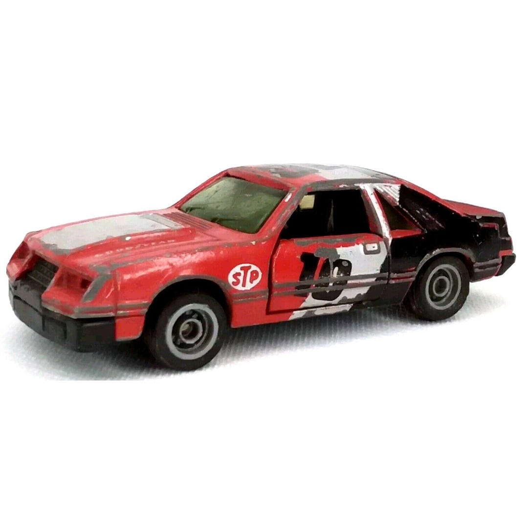 Vintage Toy Car Kidco Lock-ups Red Die-cast 1982 Ford Mustang Made in ...