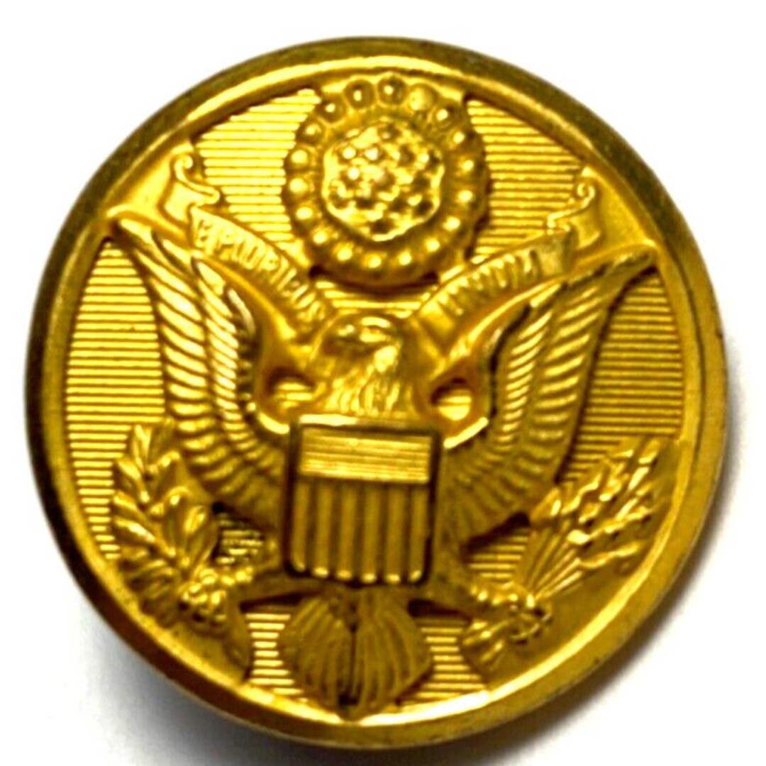 United States Army Brass Eagle Button Waterbury World War Militaria - Etsy