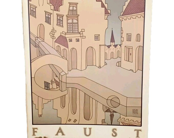 Faust David Lance Goines Poster Four Color Process Art Print 1978 - Etsy