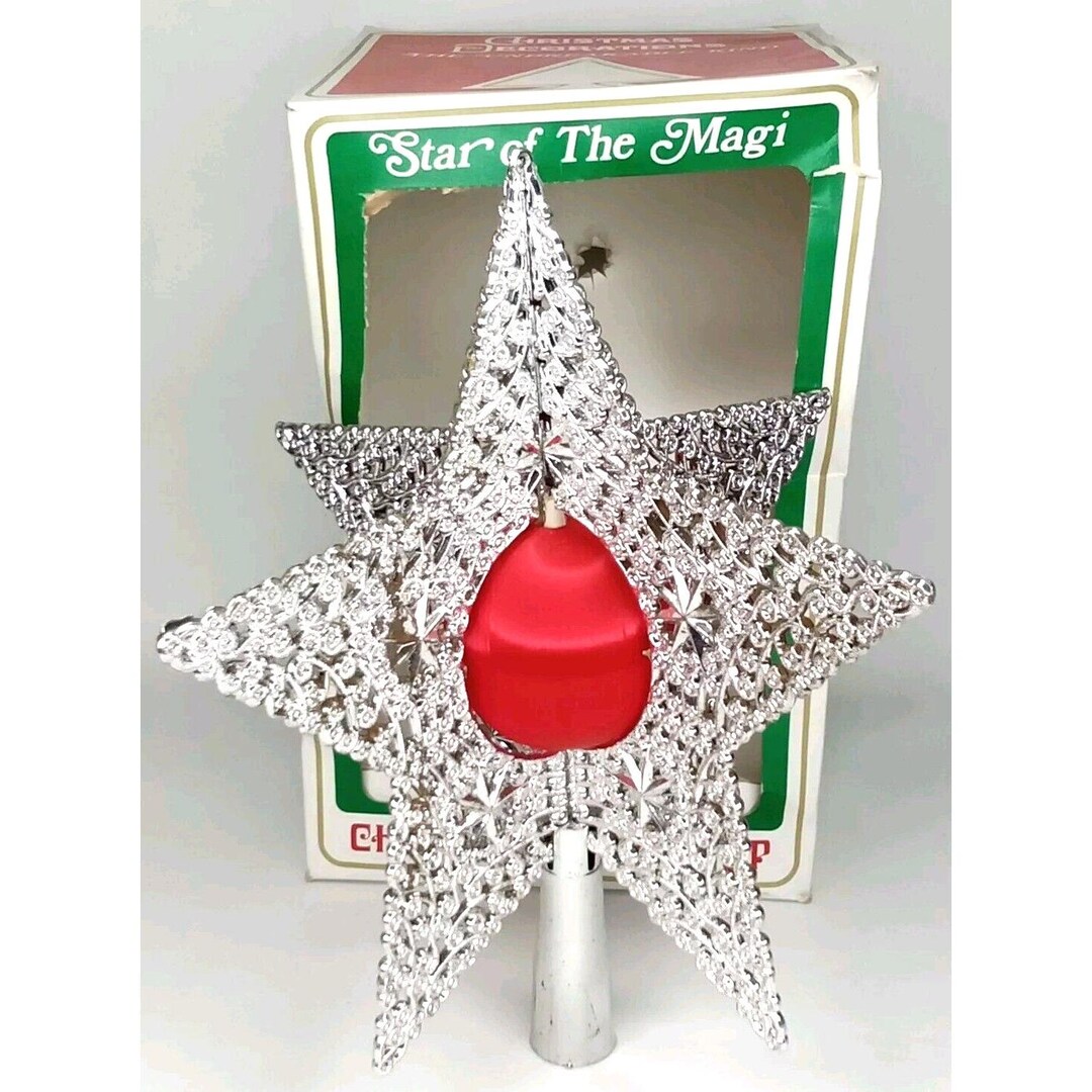 Christmas Tree Top Star of the Magi & Box Bradford Novelty 1960s ...